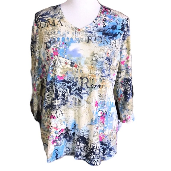 Alia | Tops | Alia 34 Sleeve Top 355 | Poshmark